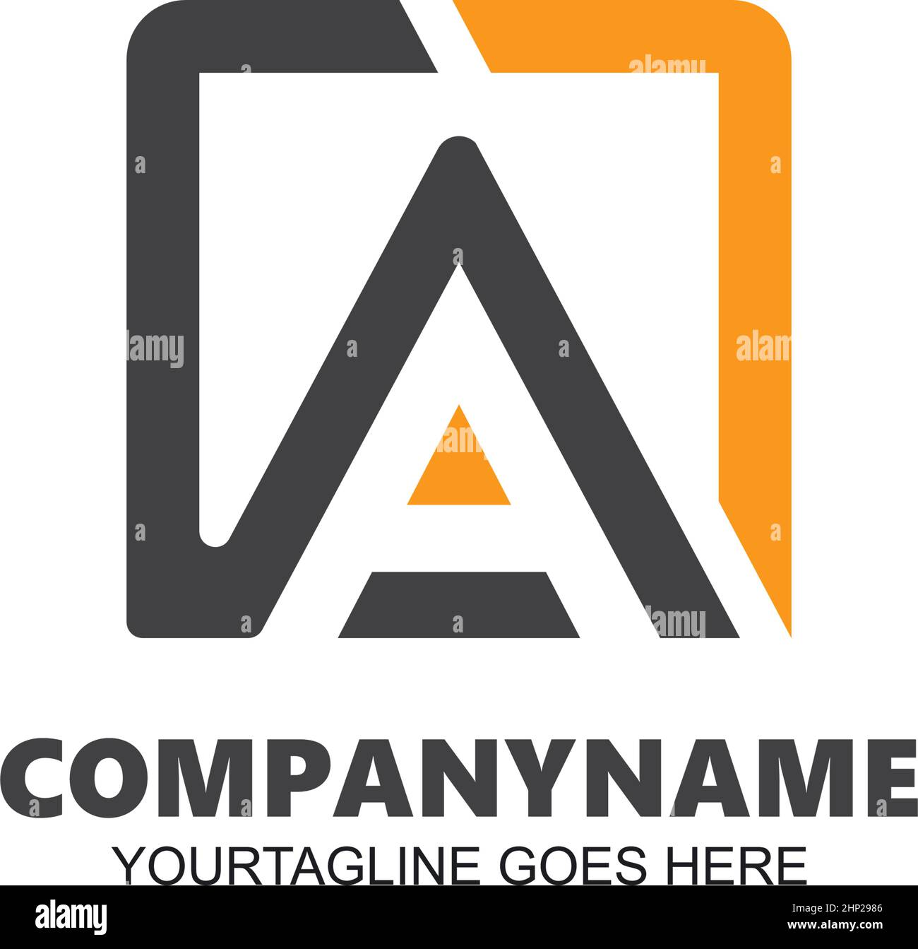 Letter a design vector hi-res stock photography and images - Alamy