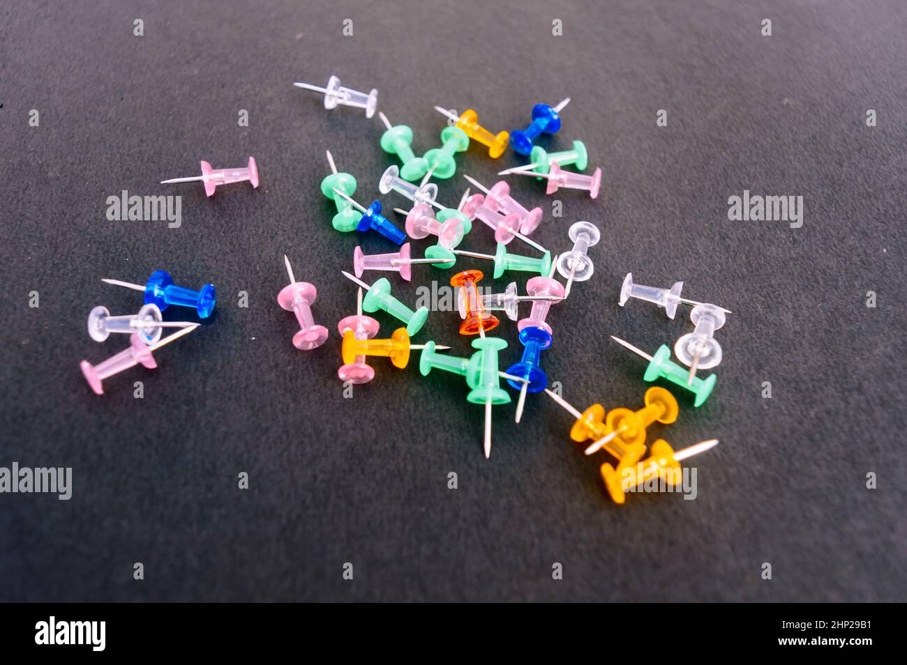 Close up push pin on table hi-res stock photography and images - Alamy