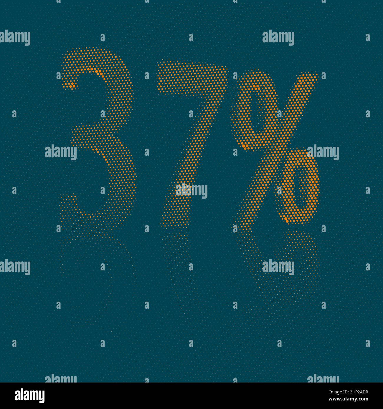 37%, 37 percent as a 3D illustration, 3D rendering Stock Photo - Alamy