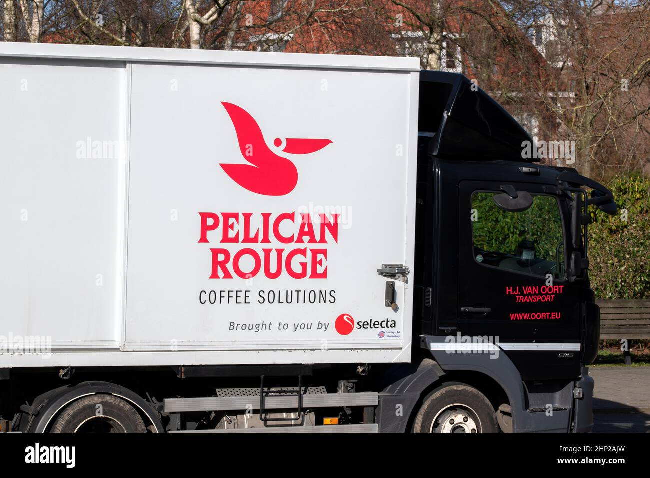 Pelican Rouge Company Truck At Amsterdam The Netherlands 17-2-2022 ...