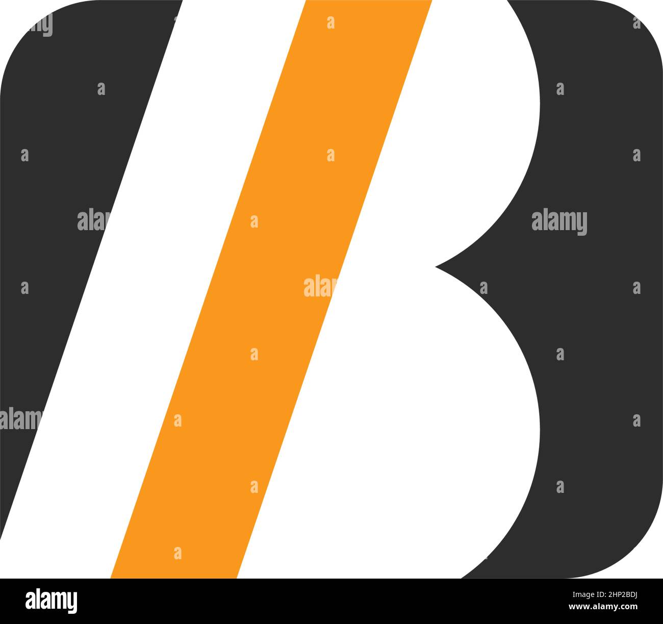 B Letter Icon Design Vector Stock Vector Image & Art - Alamy
