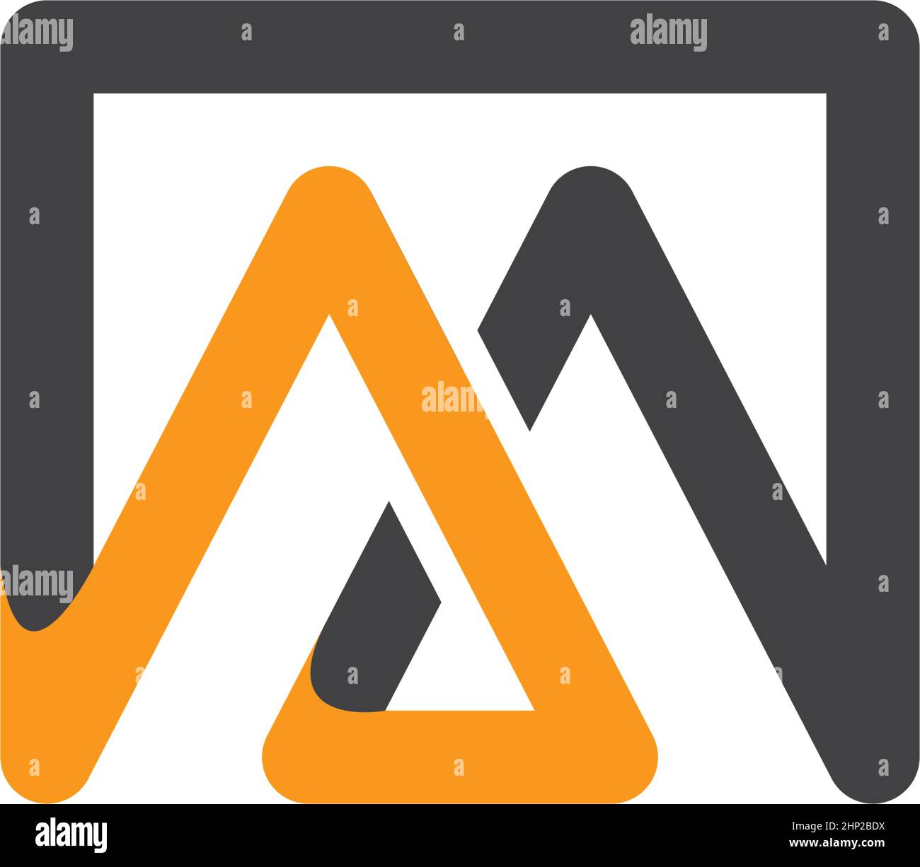 M Letter vector icon Template Illustration Stock Vector Image & Art - Alamy