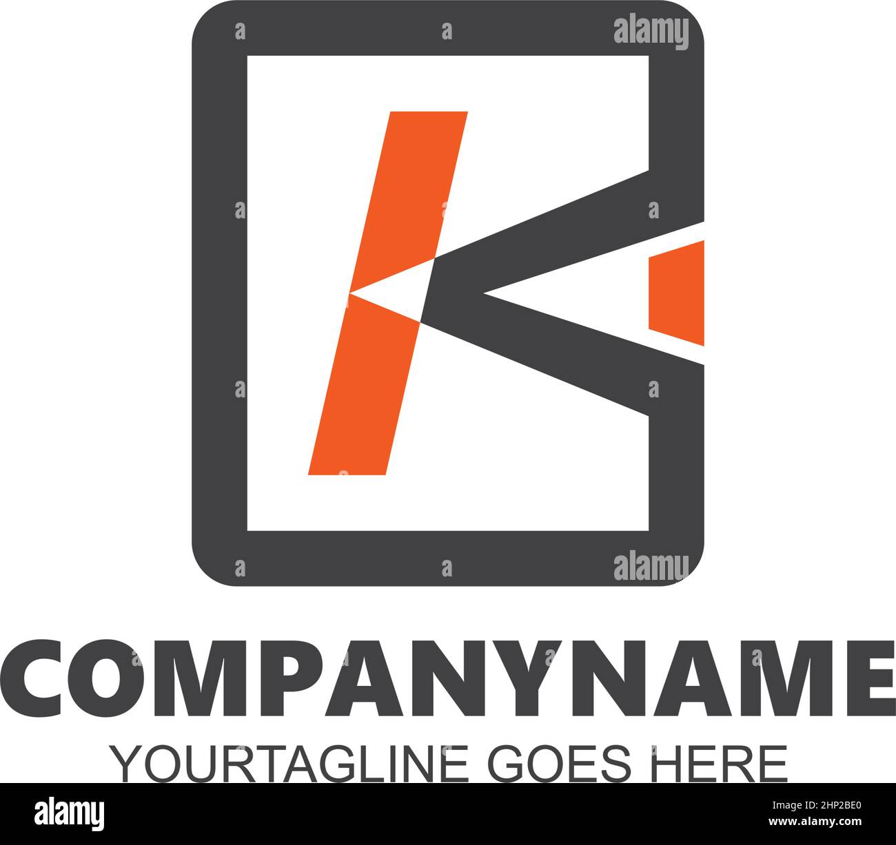 K letter design hi-res stock photography and images - Alamy