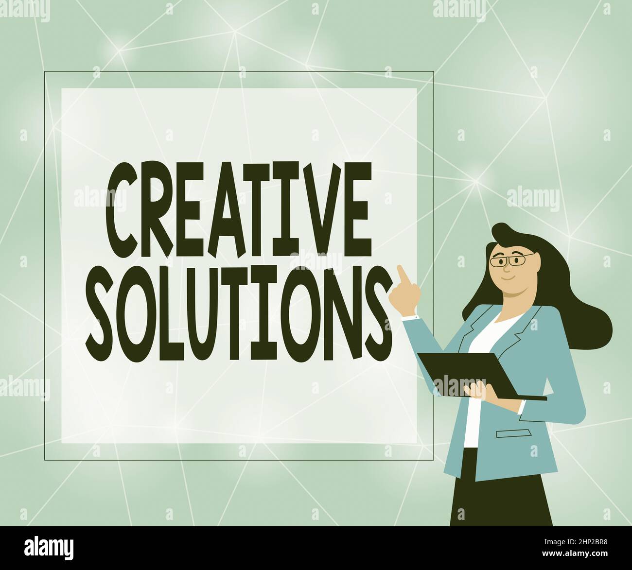 Text sign showing Creative Solutions, Business overview Original and ...