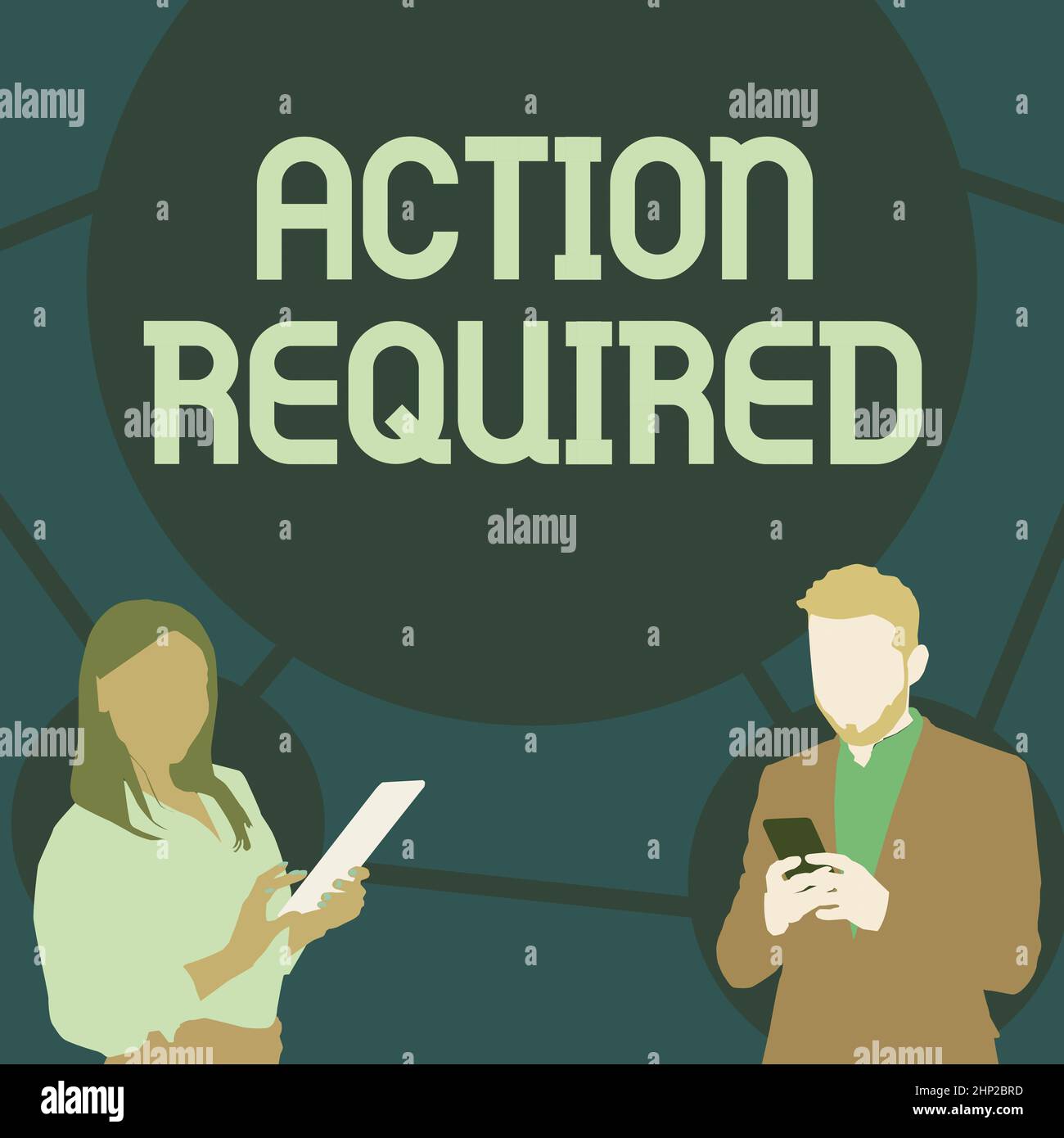 Text showing inspiration Action Required, Business idea Regard an ...