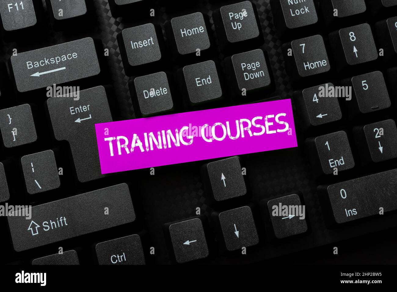 Conceptual caption Training Courses, Word Written on is series of ...