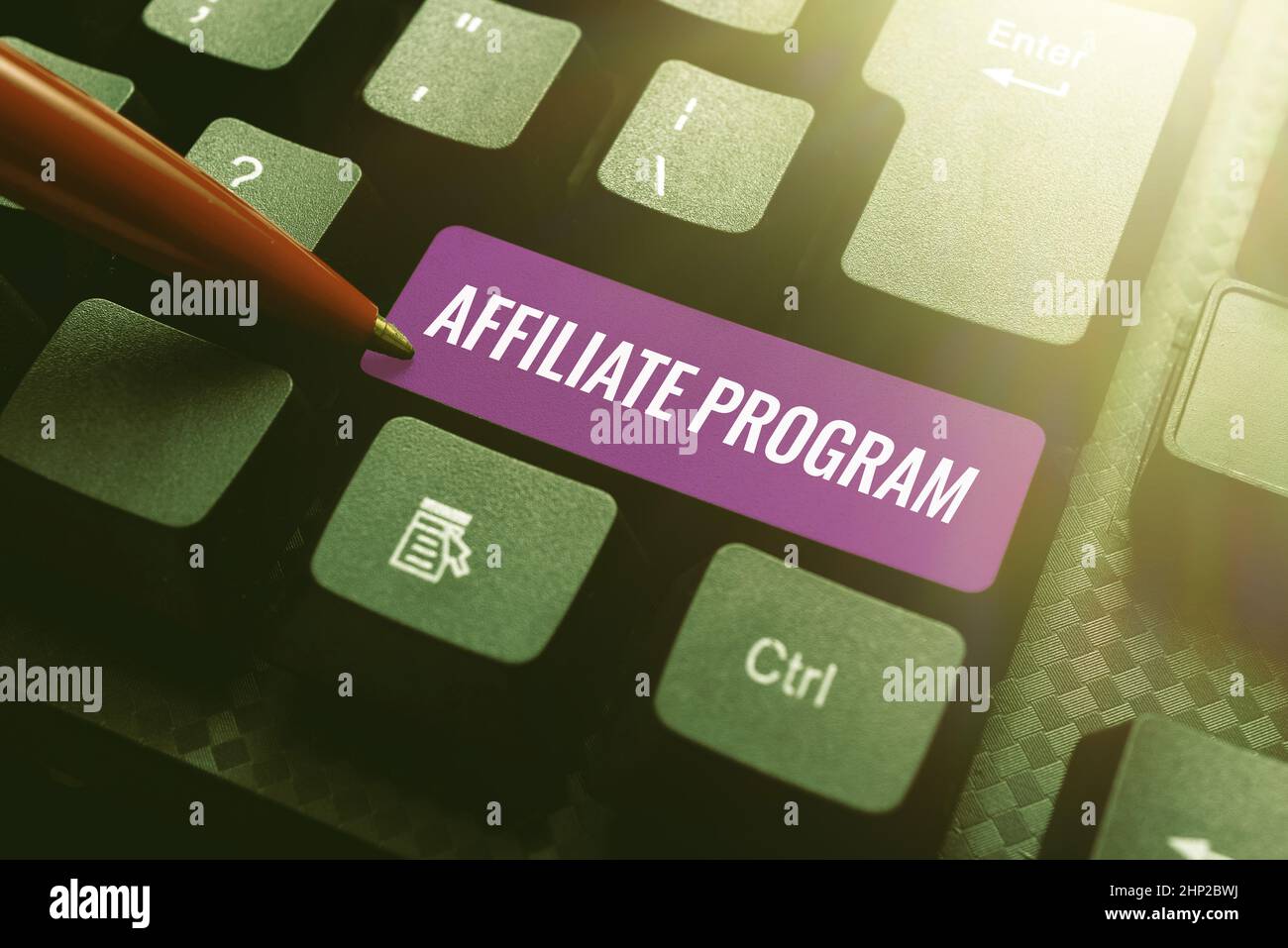 Hand writing sign Affiliate Program, Internet Concept Automated ...