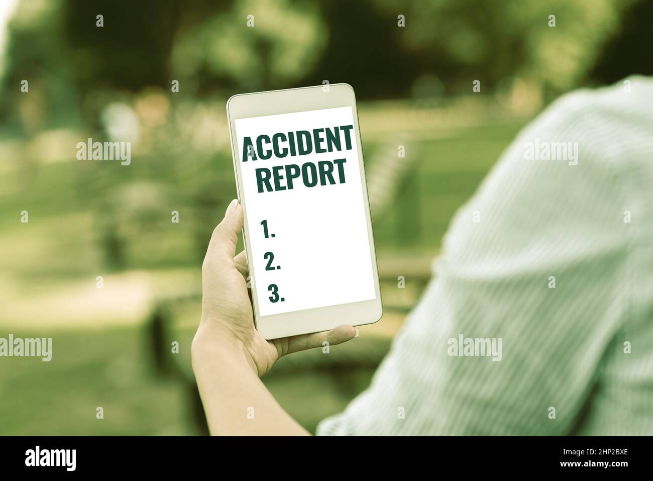 Conceptual display Accident Report, Business showcase A form that is ...
