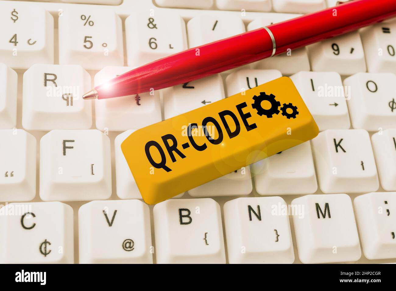 Writing displaying text Qr Code, Word Written on the trademark for a ... Writing displaying text Qr Code, Word Written on the trademark for a ...