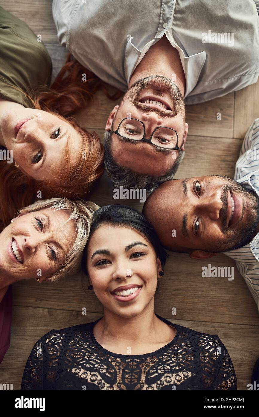 Business woman lying on floor hi-res stock photography and images - Alamy