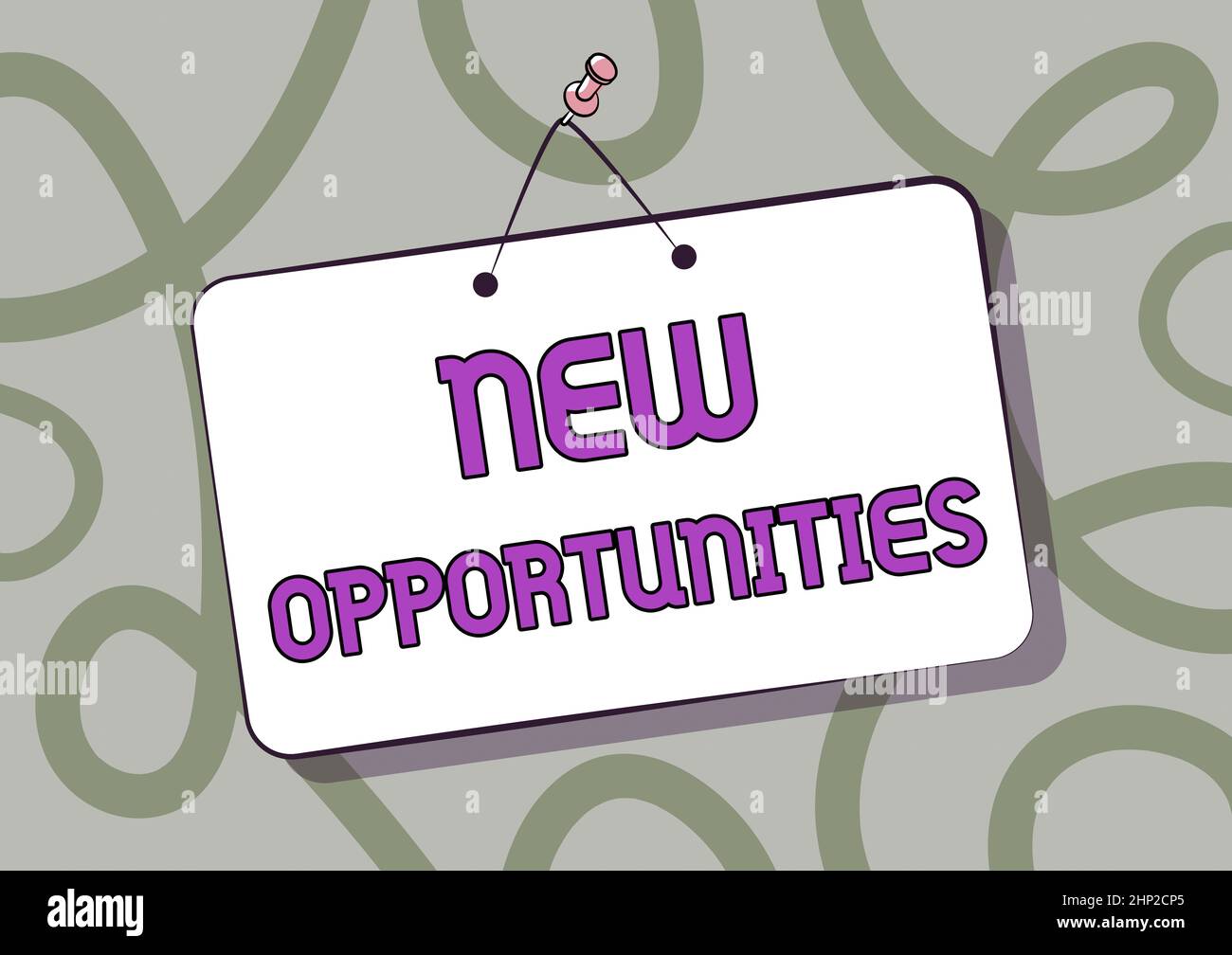 Conceptual display New Opportunities, Business showcase A situation ...