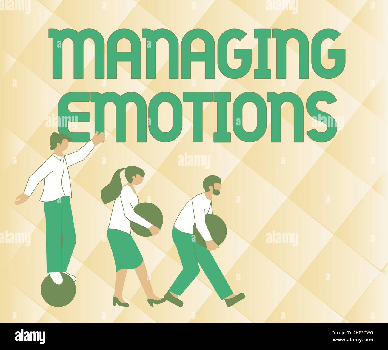 Managing emotions illustration hi-res stock photography and images - Alamy