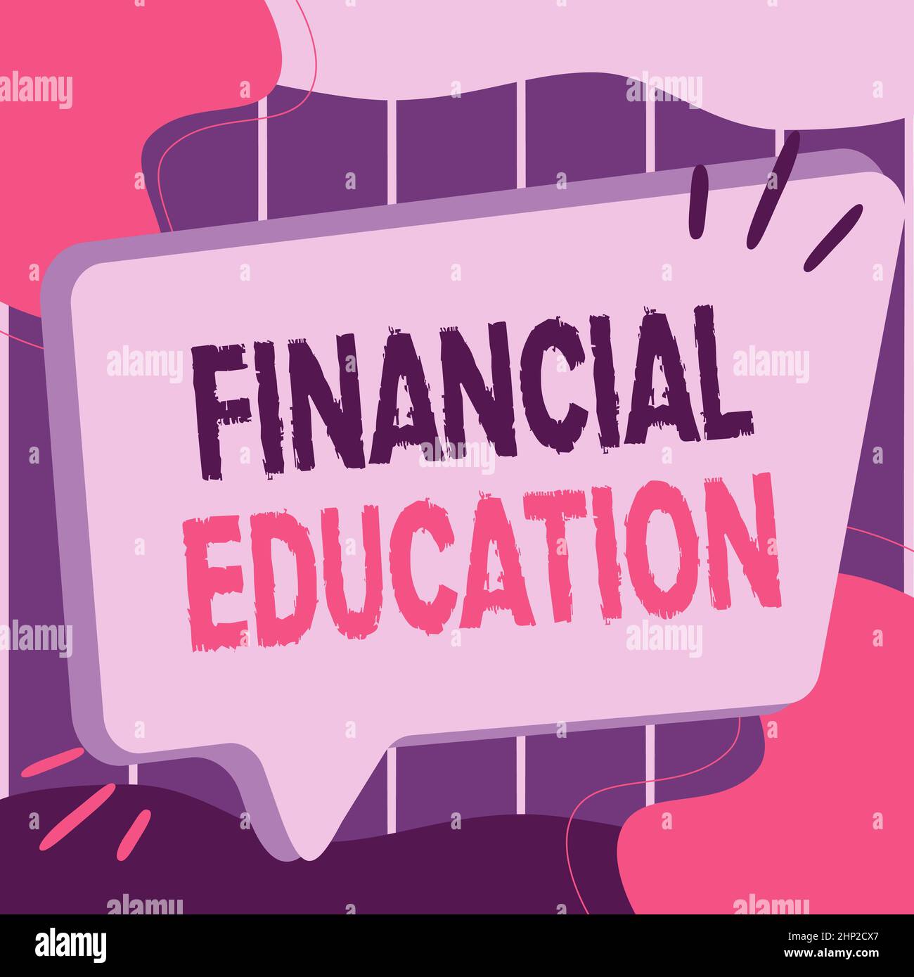 Handwriting text Financial Education, Concept meaning Understanding ...