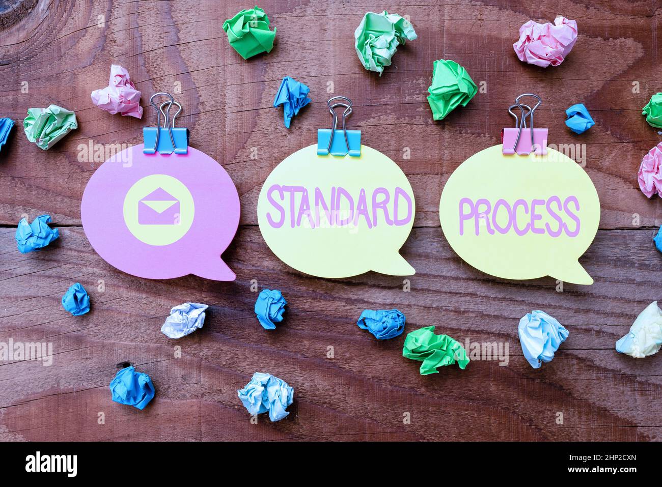 Hand writing sign Standard Process, Internet Concept rules made to be ...