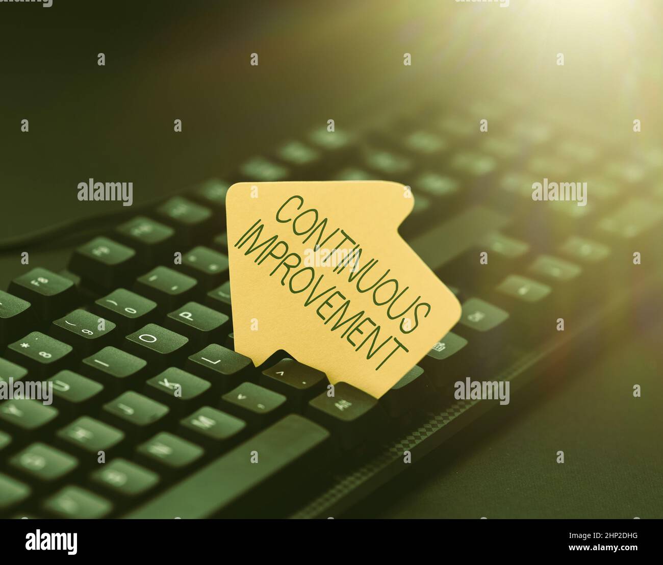 Text sign showing Continuous Improvement, Concept meaning Ongoing ...