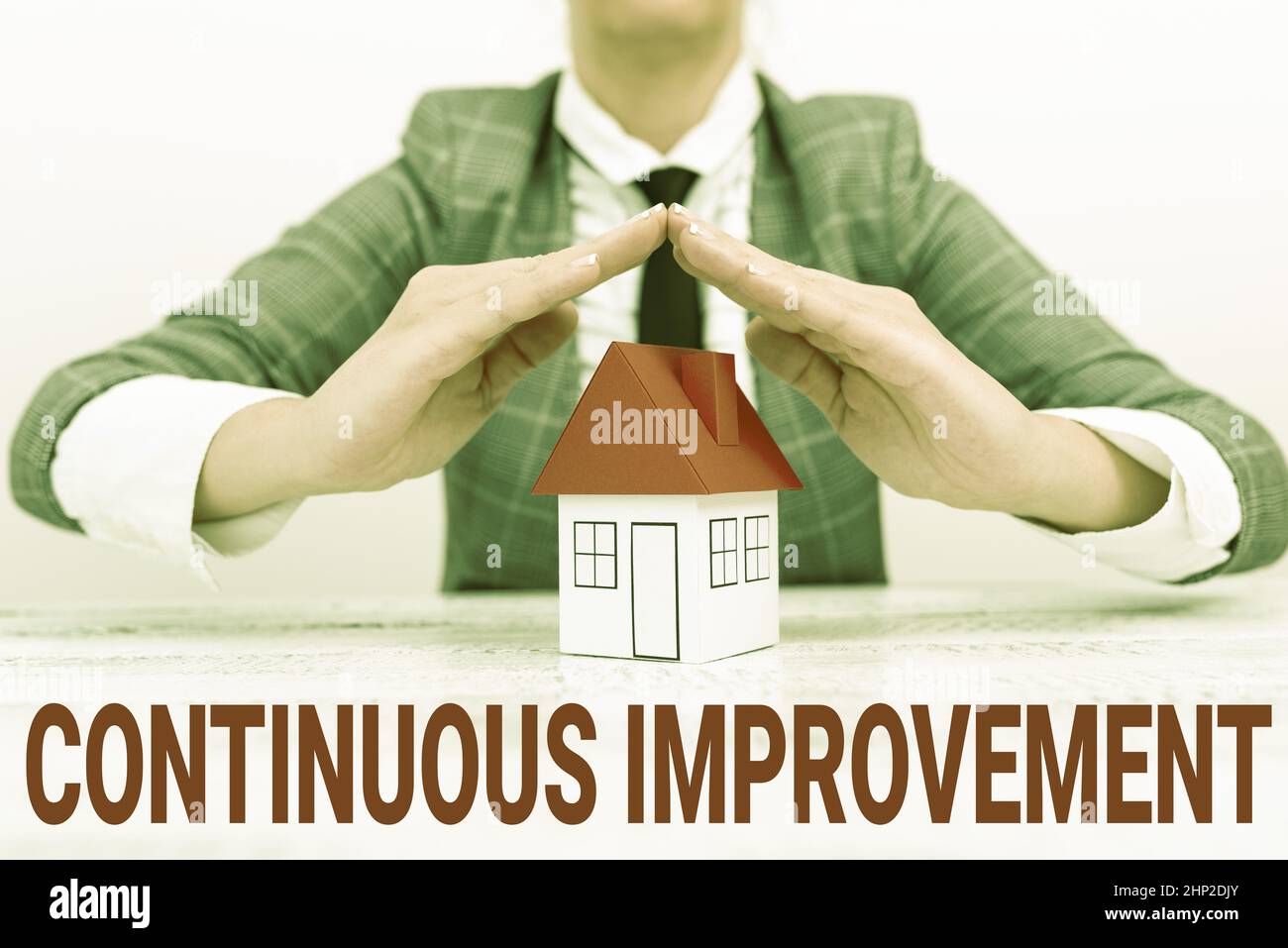 Text caption presenting Continuous Improvement, Internet Concept ... Text caption presenting Continuous Improvement, Internet Concept ...
