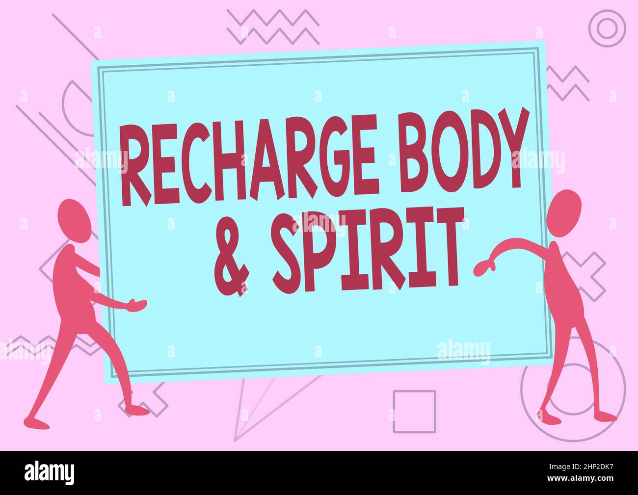 Conceptual display Recharge Body And Spirit, Conceptual photo fill your ...