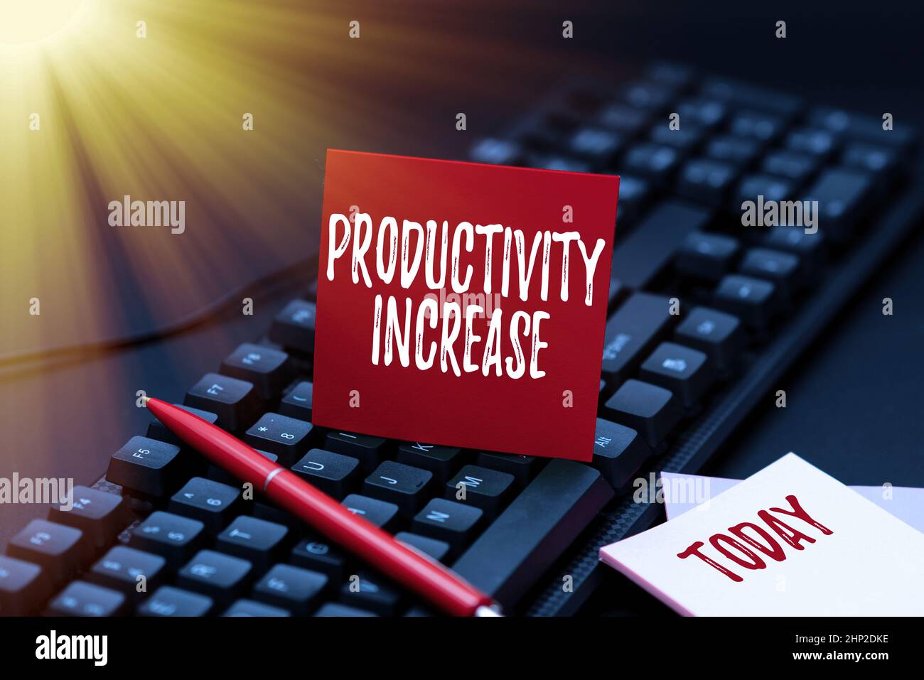 Text caption presenting Productivity Increase, Business approach get ...