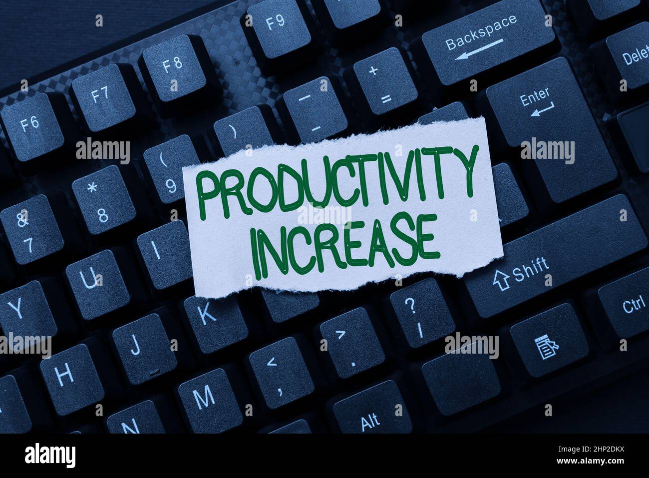 Sign Displaying Productivity Increase Word Written On Get More Things