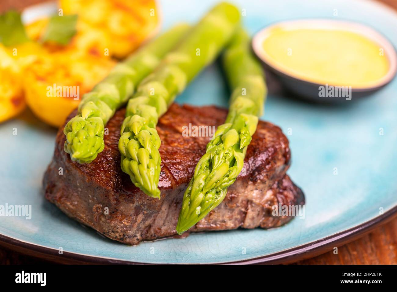Plated fillet beef meal hi-res stock photography and images - Alamy