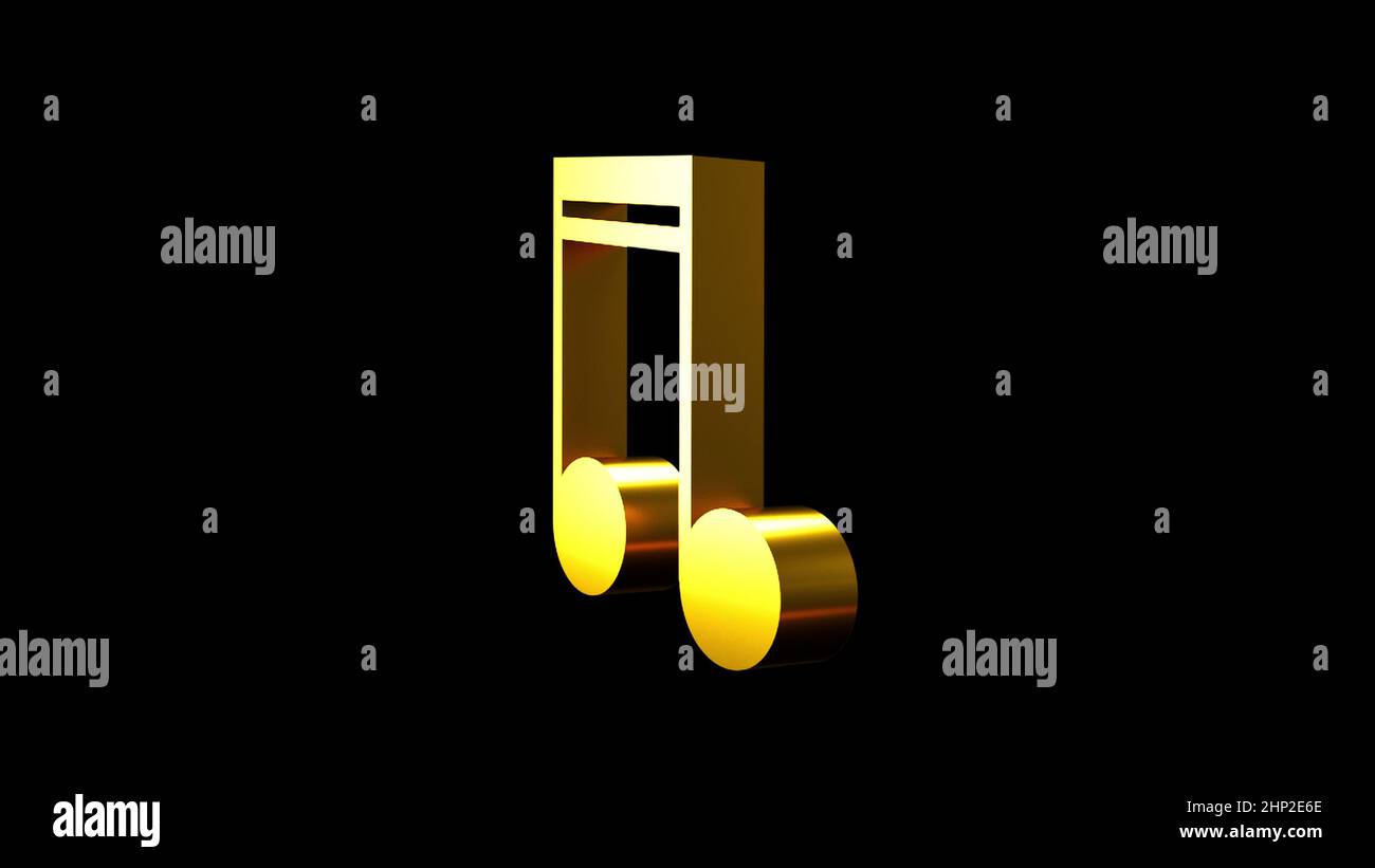 Bright artistic element of melodic 3d render design. Classic soundtrack ...