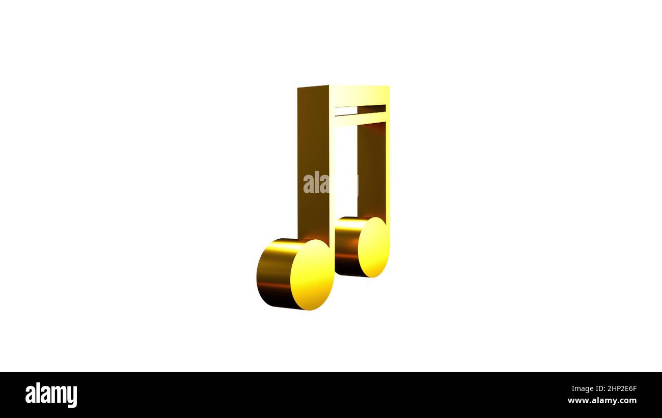 Bright artistic element of melodic 3d render design. Classic soundtrack ...