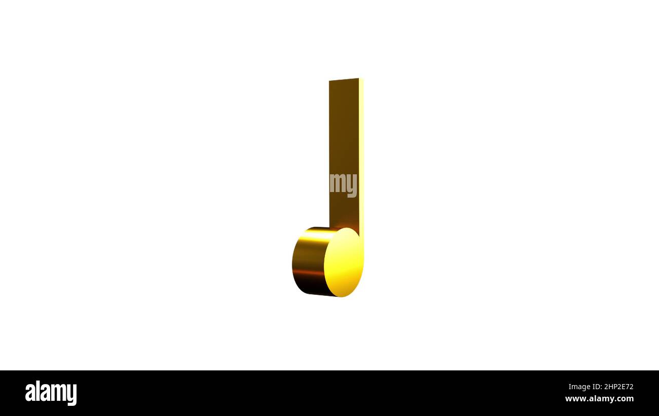 Bright artistic element of melodic 3d render design. Classic soundtrack ...