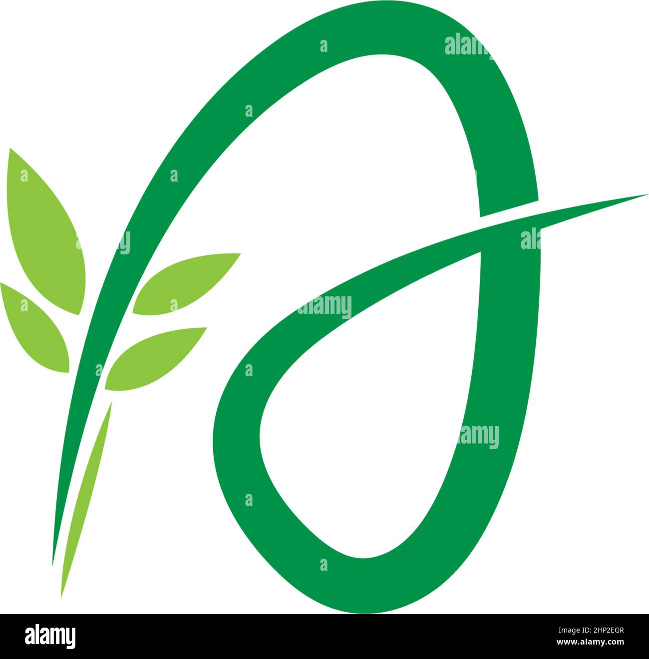 Vines template design, shrubs forming letter A Stock Vector Image & Art ...