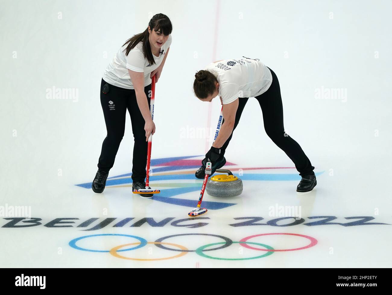 Great Britain's Hailey Duff (left) and Jennifer Dodds in the Women's ...