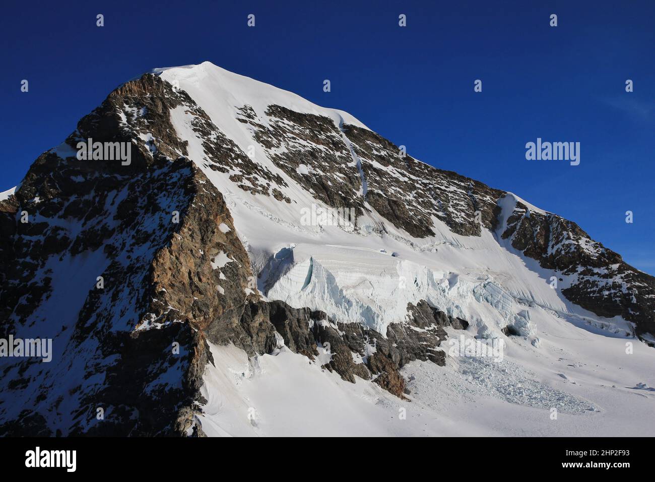 Peak of the Eiger seen from Jungfraujoch Stock Photo - Alamy
