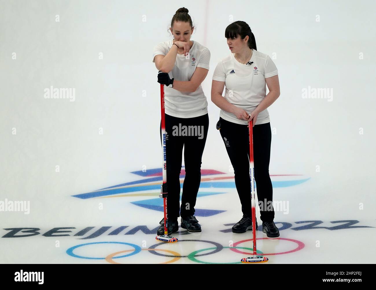 Great Britain's Jennifer Dodds (left) and Hailey Duff in the Women's ...
