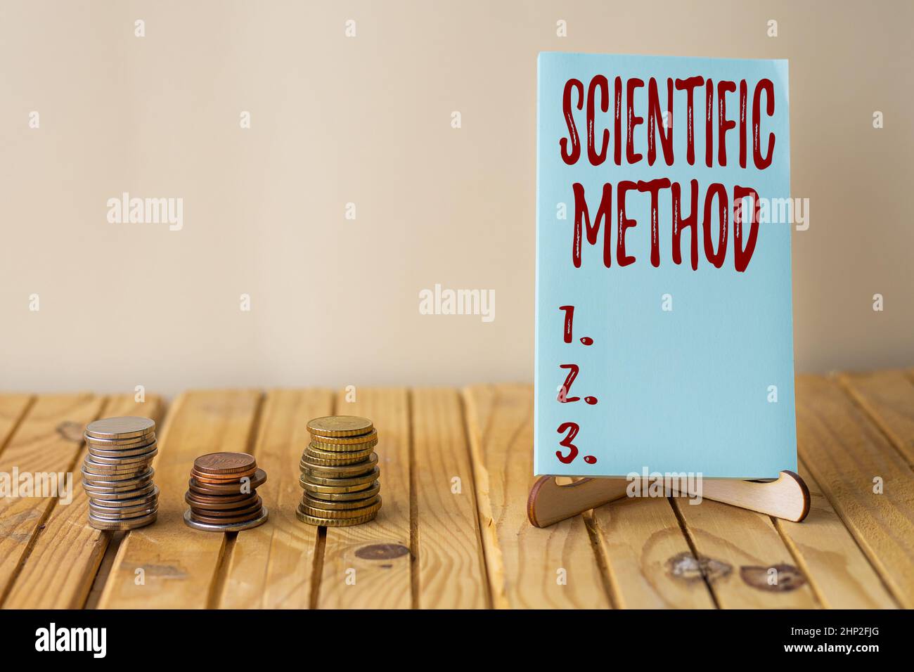 Text showing inspiration Scientific Method, Business approach ...