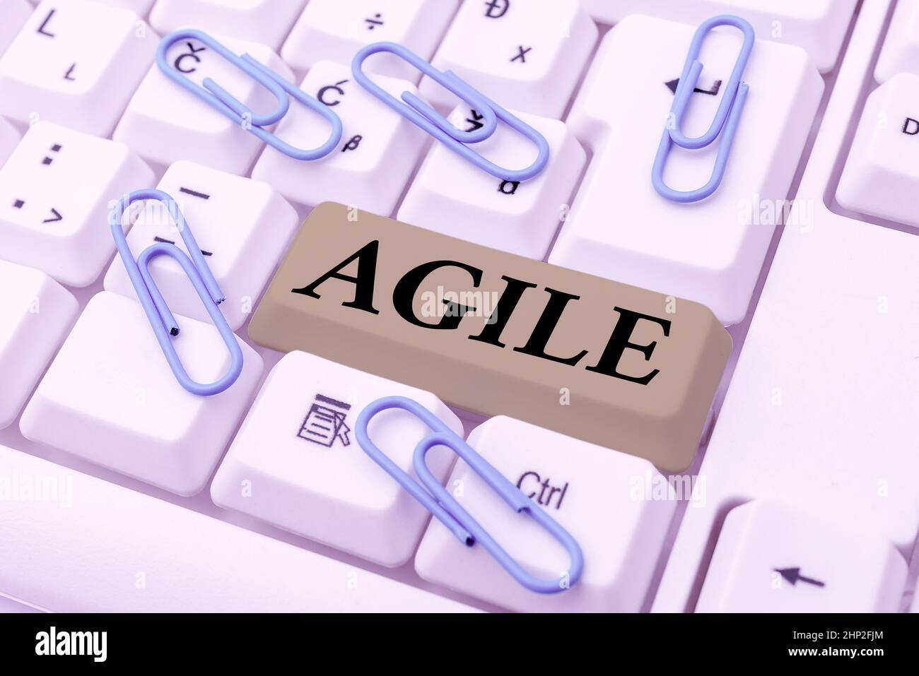 Sign displaying Agile, Business idea particular approach to project ...