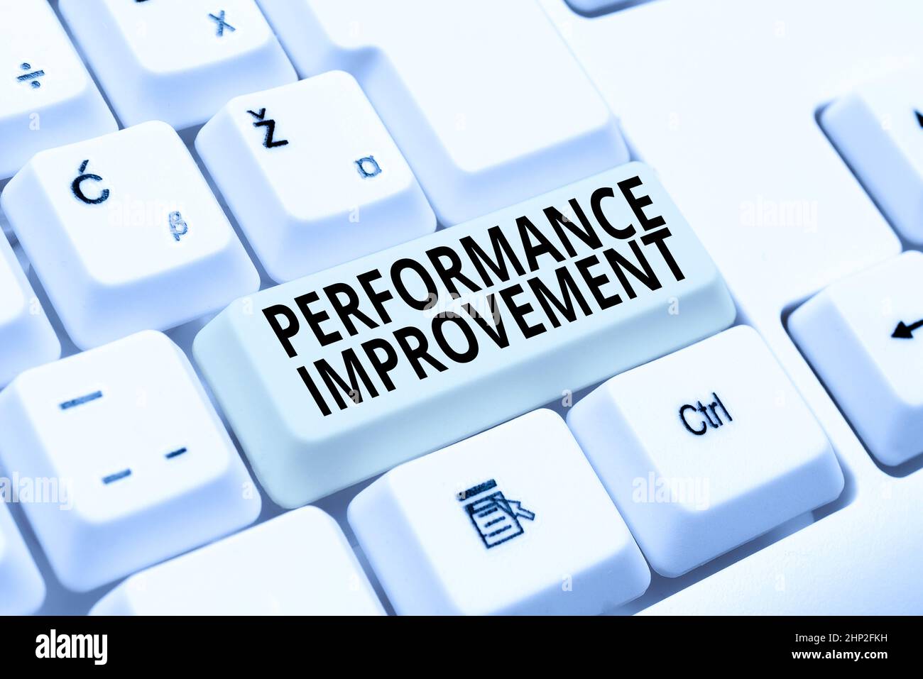 Hand writing sign Performance Improvement, Word for Measure and Modify ...