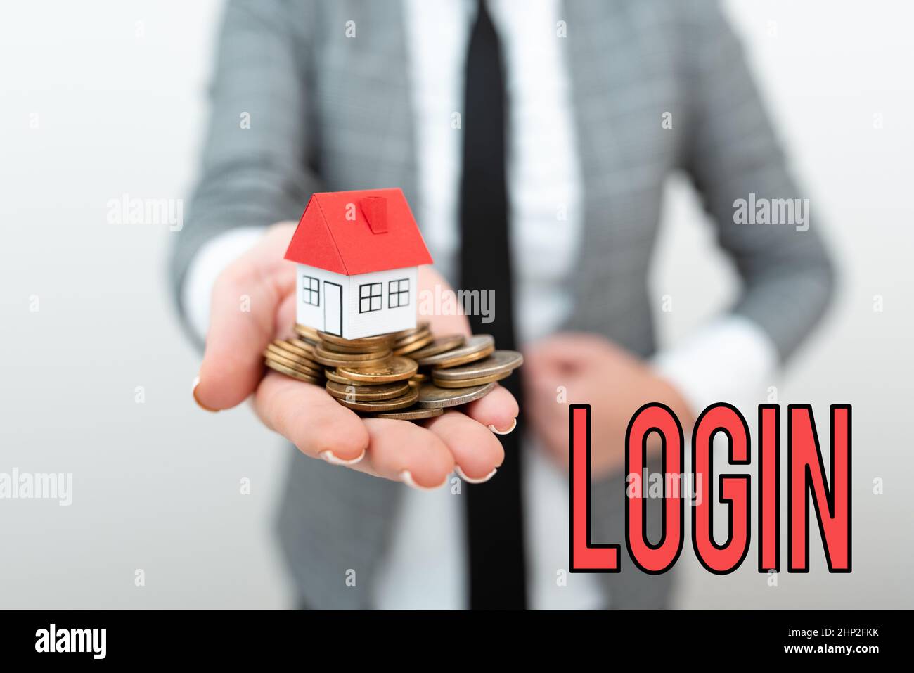 Text Caption Presenting Login Word Written On Entering Website Blog Using Username And Password