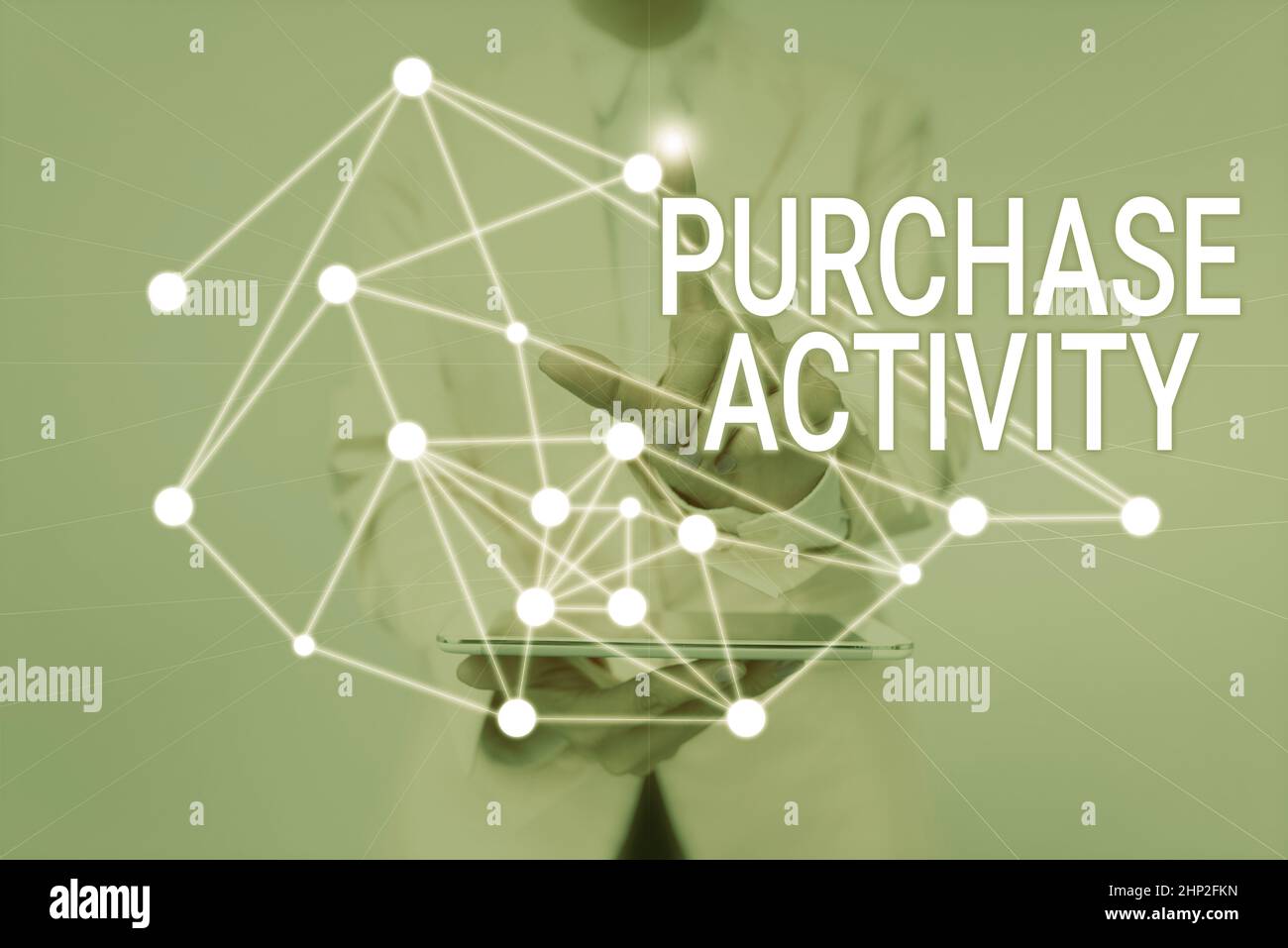 Text showing inspiration Purchase Activity, Business concept Acquiring ...