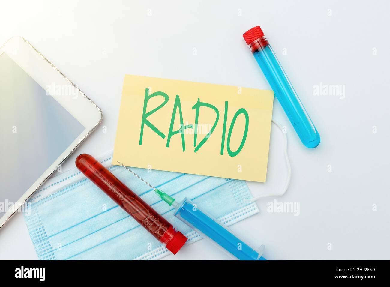 Text caption presenting Radio, Business showcase activity or industry ...