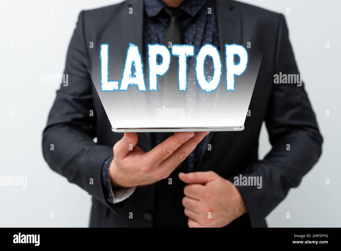 Handwriting text Laptop, Business concept computer that is portable and ...