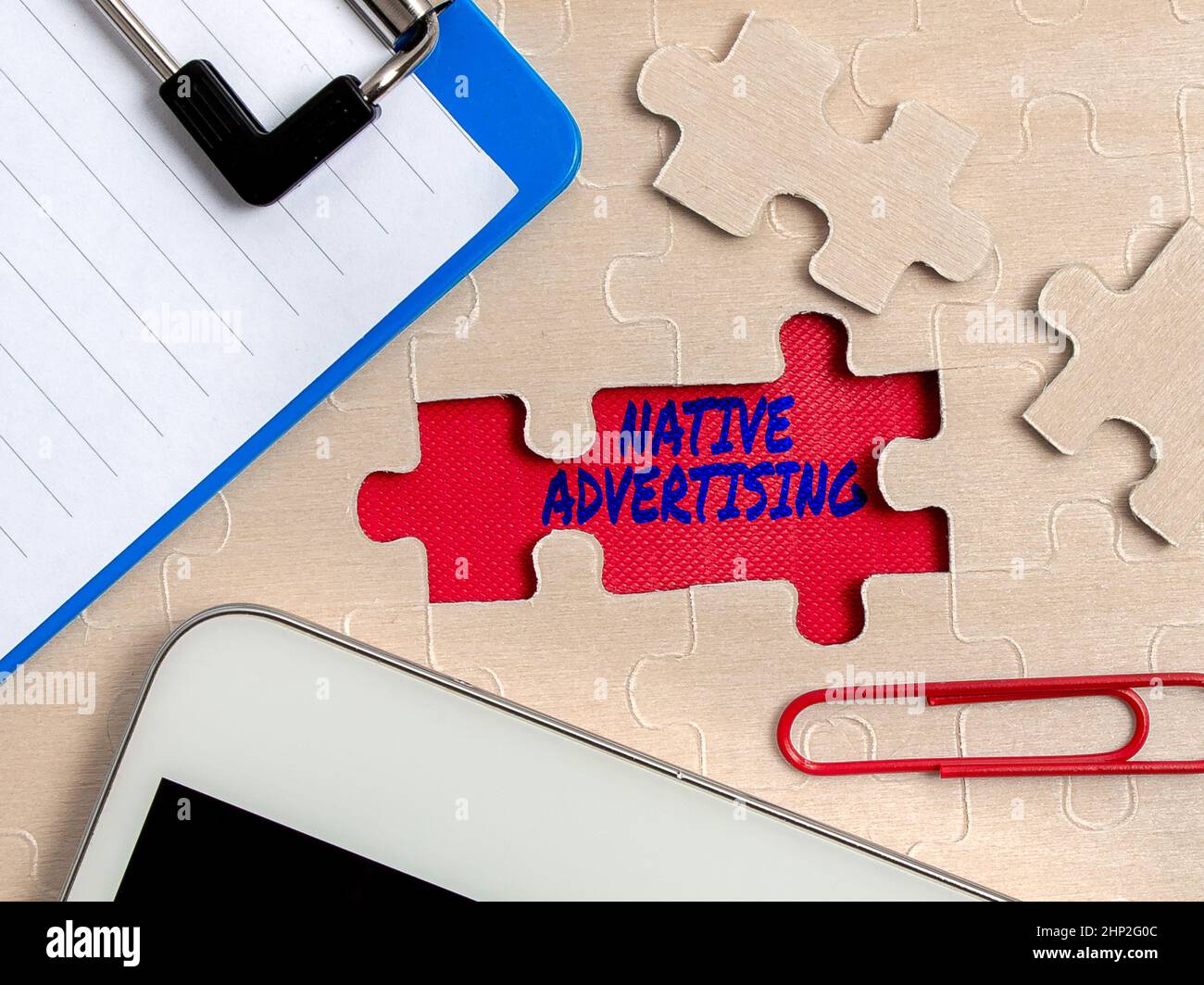 Conceptual caption Native Advertising, Word Written on Online Paid Ads ...