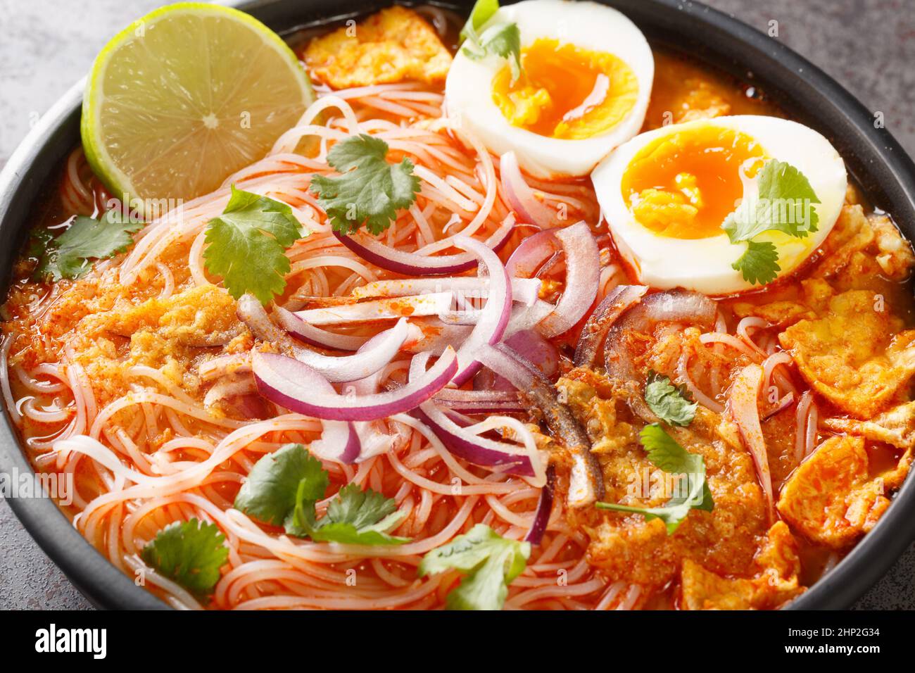 Mohinga is a rice noodle and fish soup from Myanmar and an essential ...