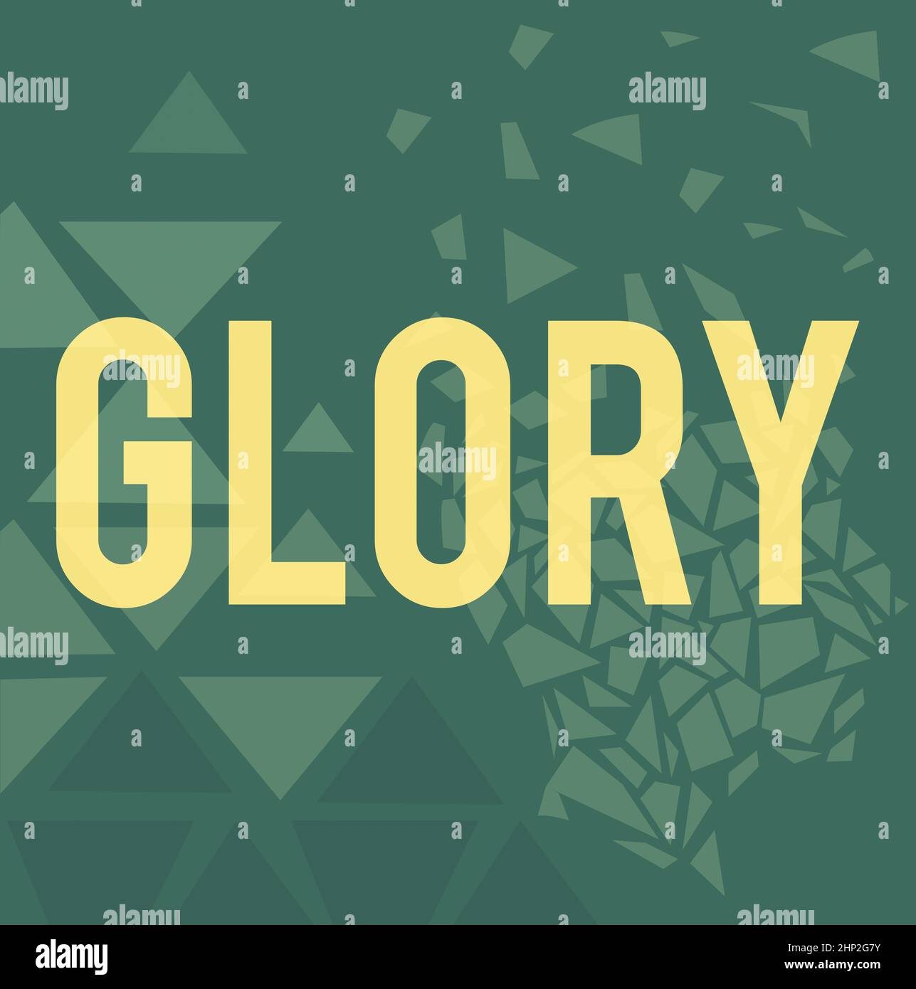 Text showing inspiration Glory, Business concept high renown or honor ...