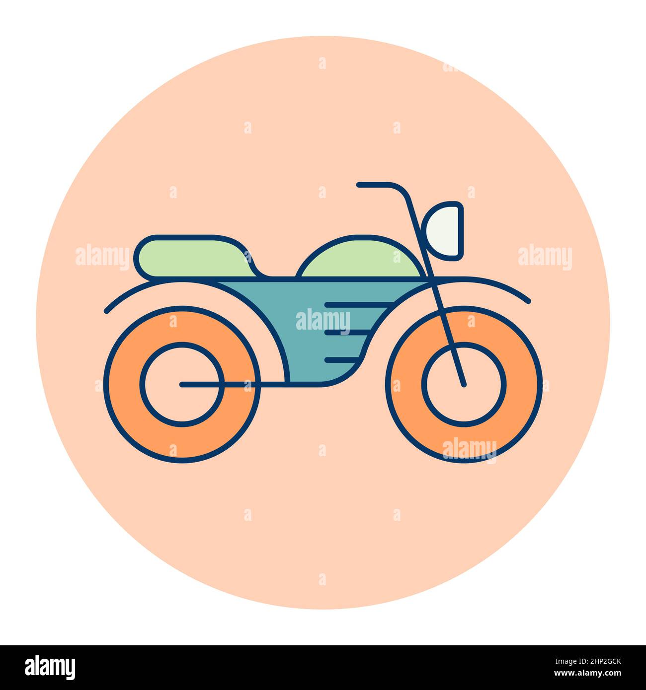 Motorcycle vector icon. Graph symbol for travel and tourism web site ...