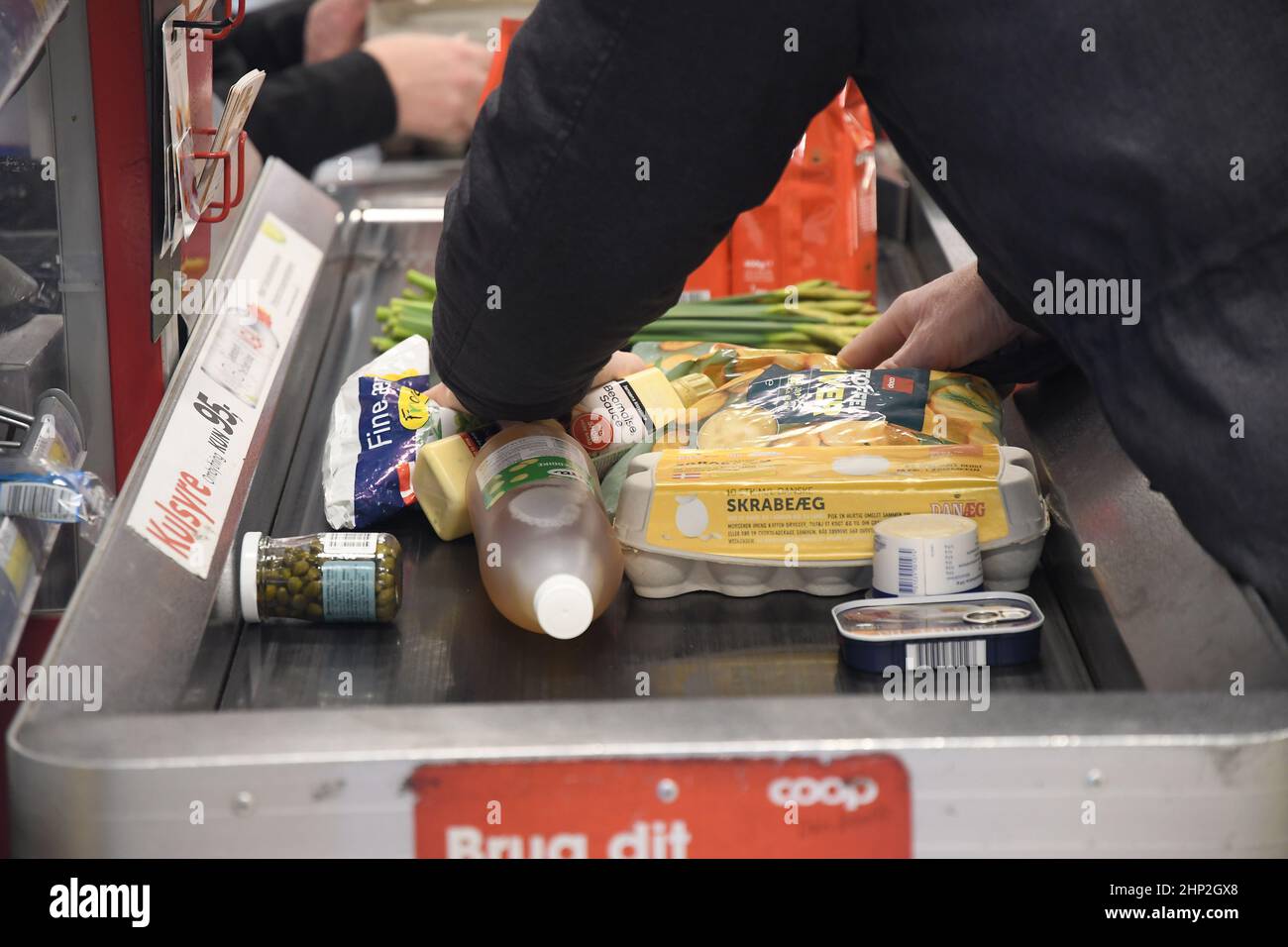 Copenhagen/Denmark / 18 Fewbruary 2022 / Food is expensive since food ...