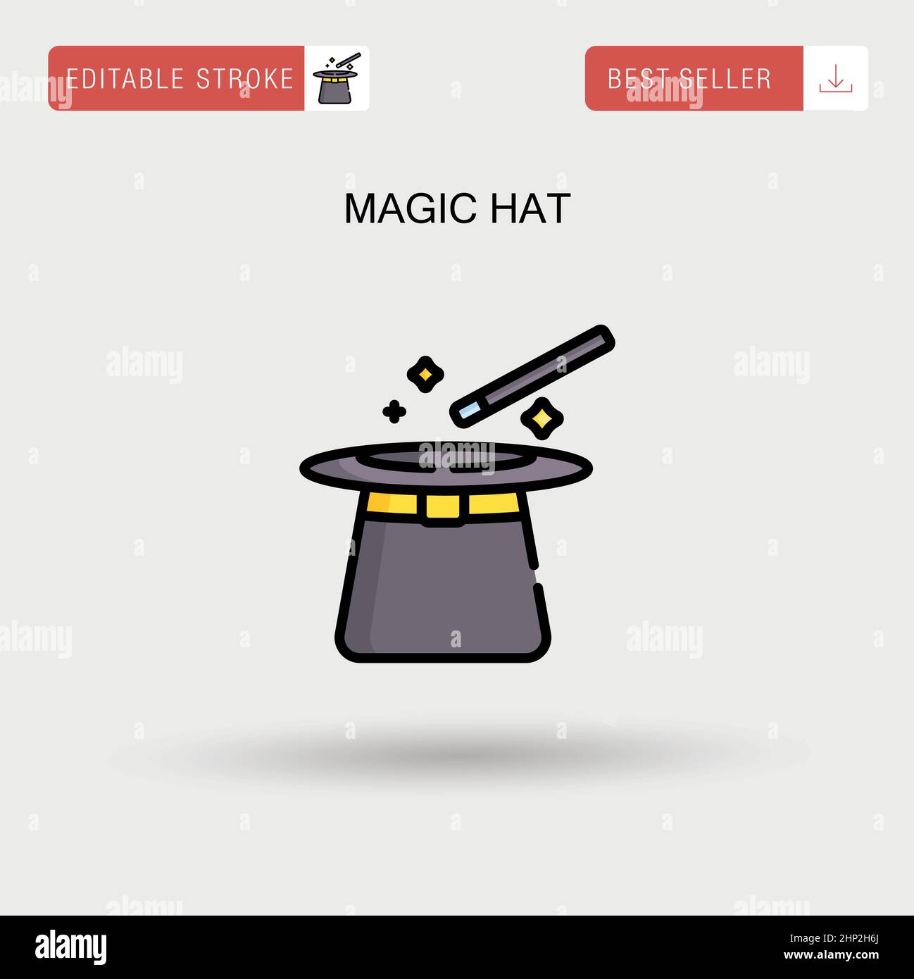 Magician black hat magic Stock Vector Images - Alamy