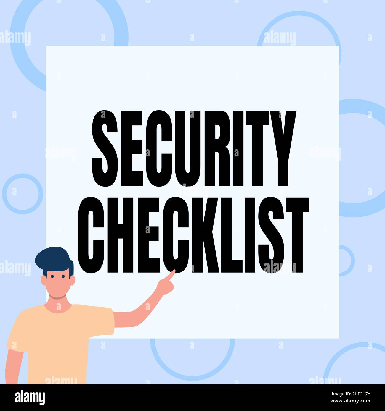 Conceptual Caption Security Checklist Concept Meaning Protection Of Data And System Guide On