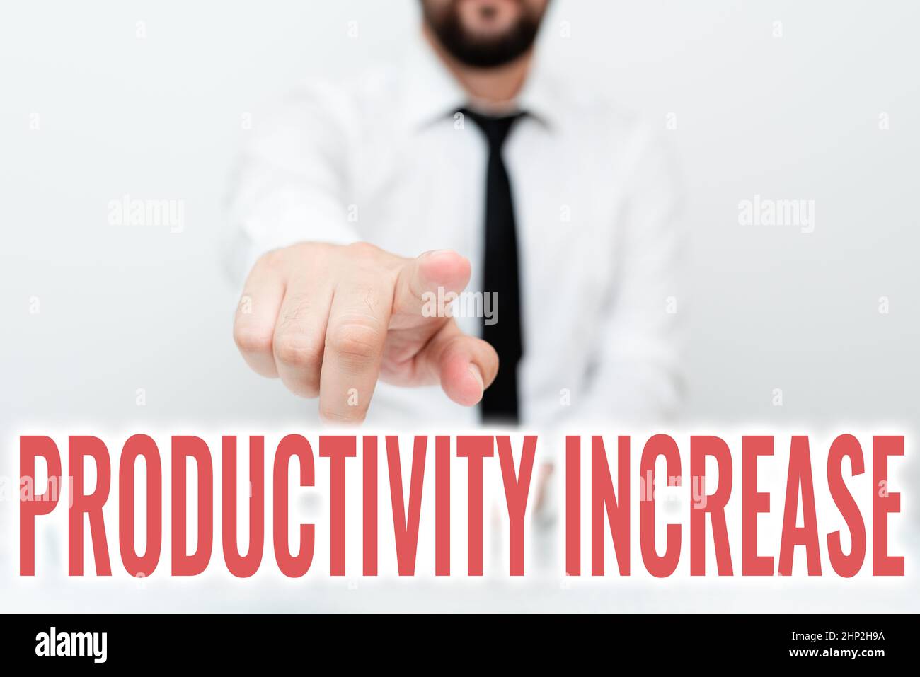 Text caption presenting Productivity Increase, Business idea get more ...
