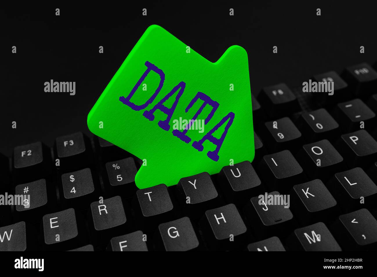 Writing displaying text Data, Concept meaning Piece of information ...