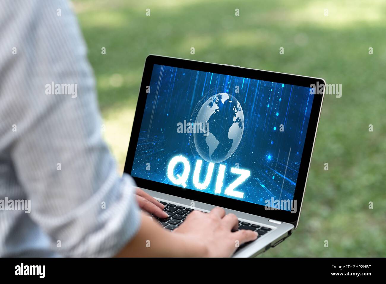 Hand writing sign Quiz, Business idea Brief informal test given to ...