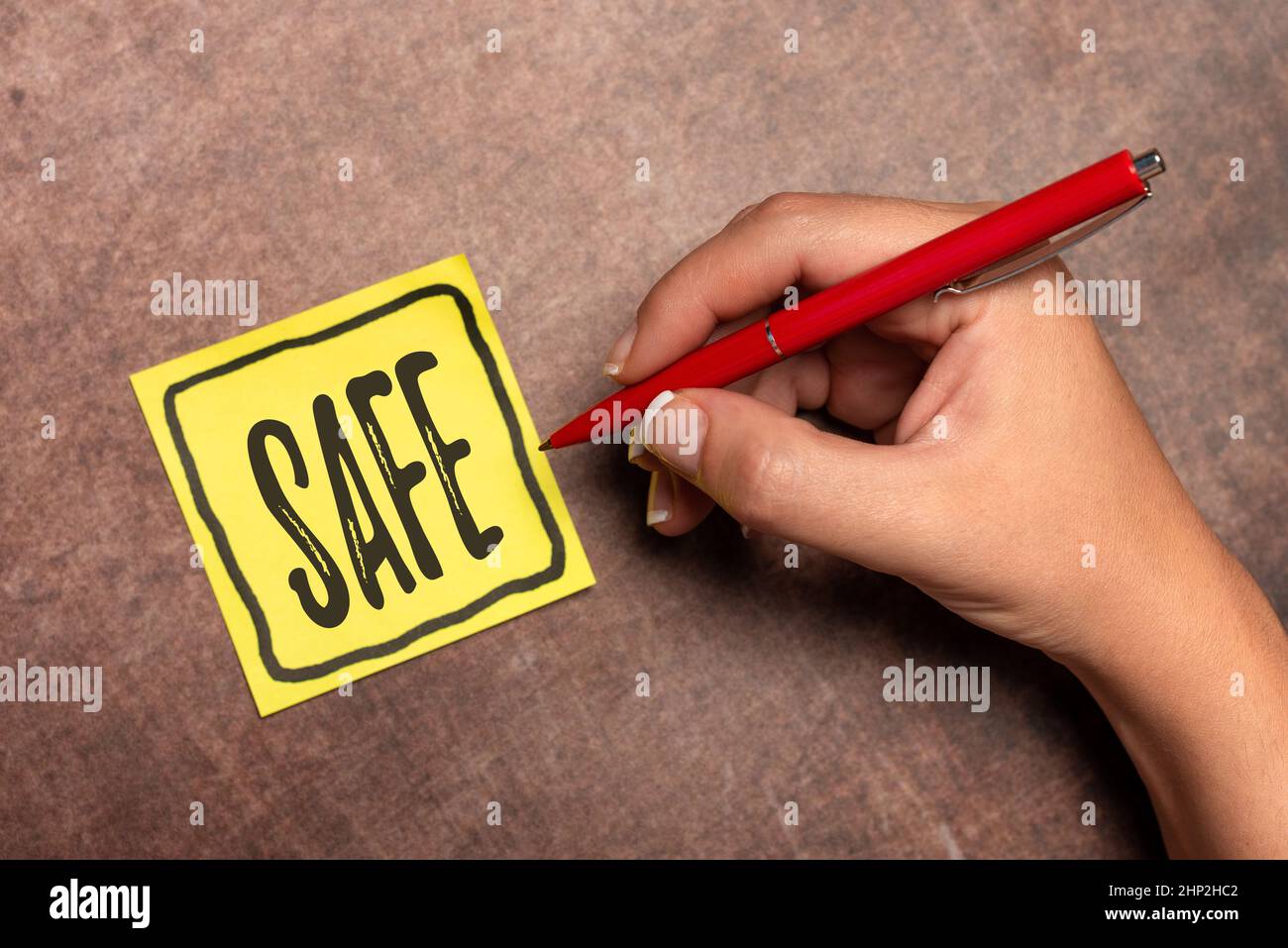 Conceptual display Safe, Concept meaning protected from or not exposed ...