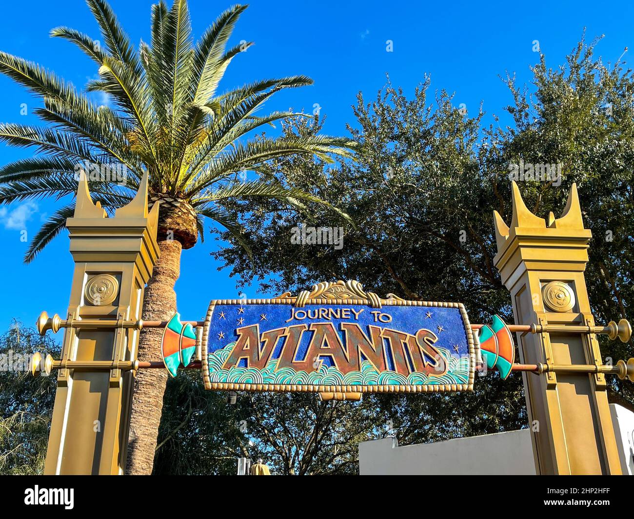 Orlando,FL USA-NOvember 23, 2020: The Journey to Atlantis Roller ...